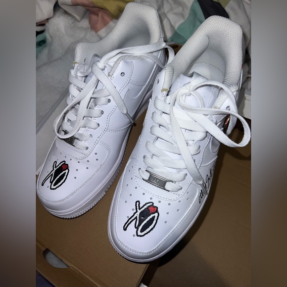 Nike | Shoes | White Air Force The Weeknd Abel Tesfaye Custom 75 Women ...